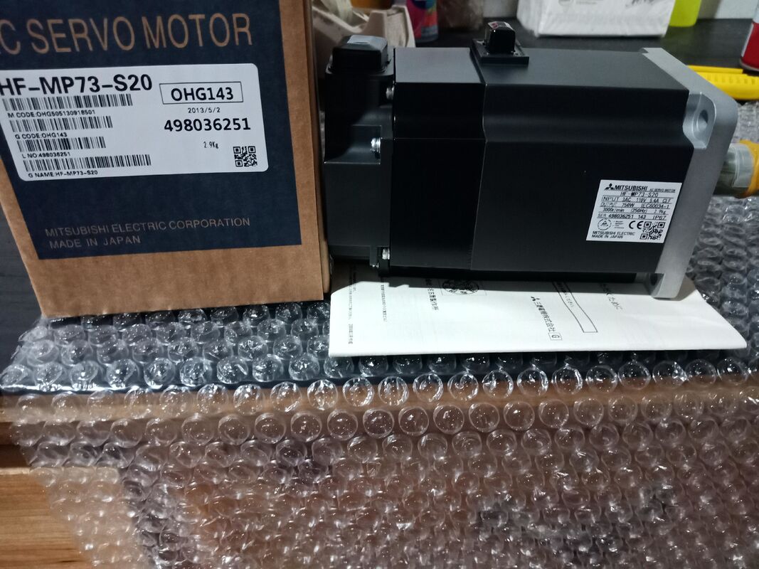 산업 통제 무브러시 AC 자동 귀환 제어 장치 모터 미츠비시 HF-MP73/HF-MP73K 고속 3000r/분